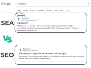 Quelle différence entre SEO et SEA