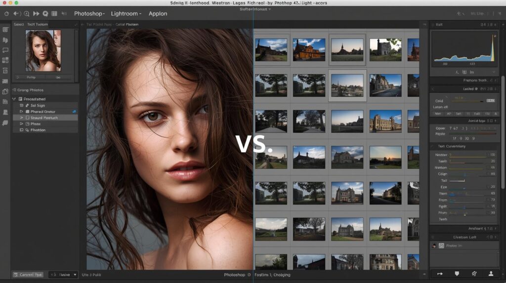 Photoshop vs Lightroom : lequel choisir